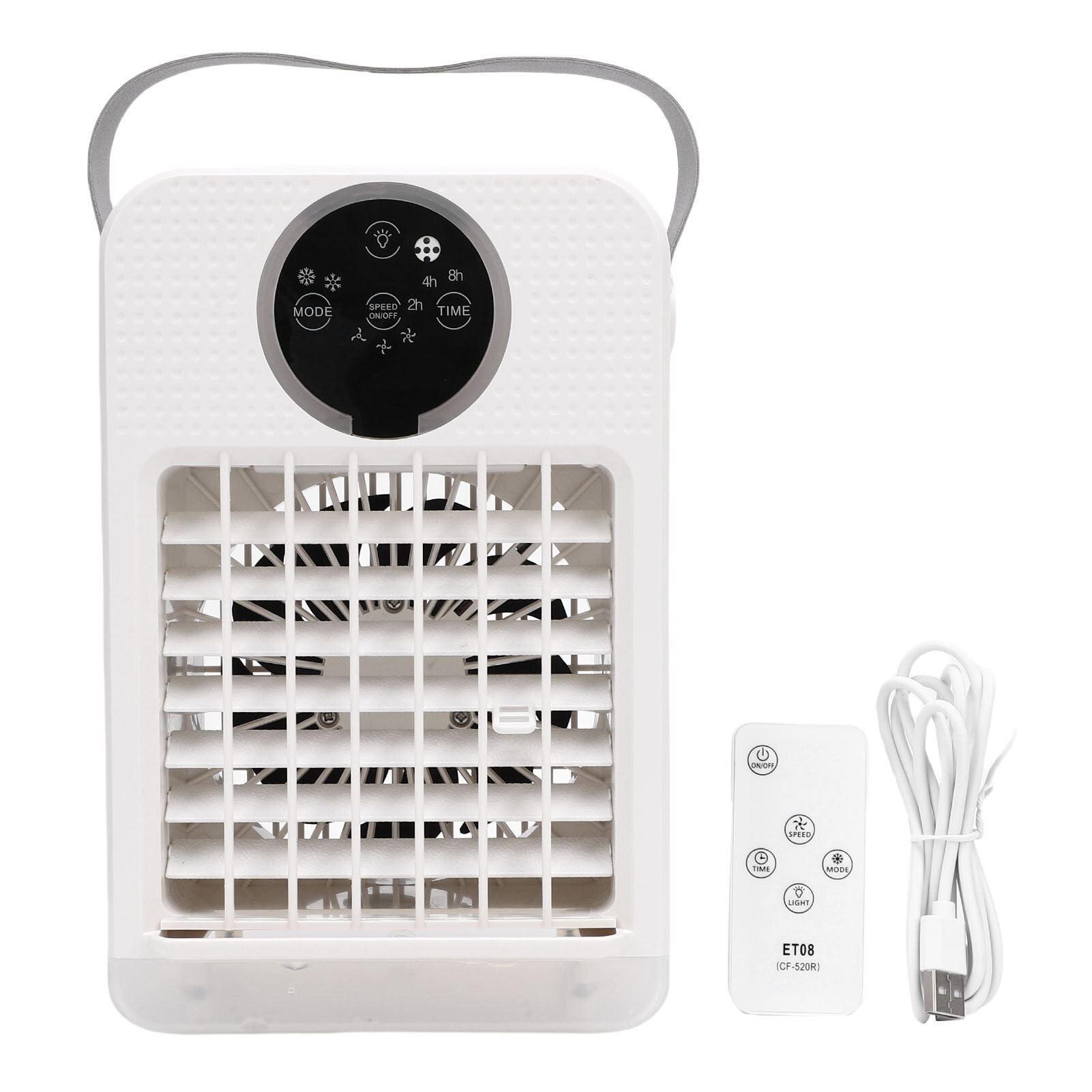 Портативный кондиционер 4-в-1, 700мл, 3 скорости, 2-8ч таймер