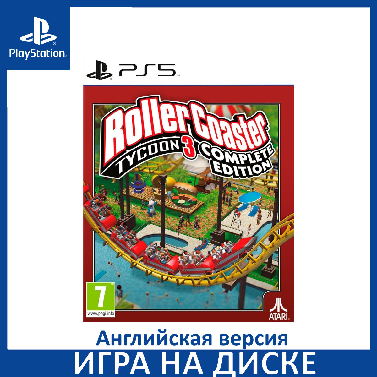 Игра RollerCoaster Tycoon 3 Complete Edition PS5 Английский язык Диск на PlayStation 5