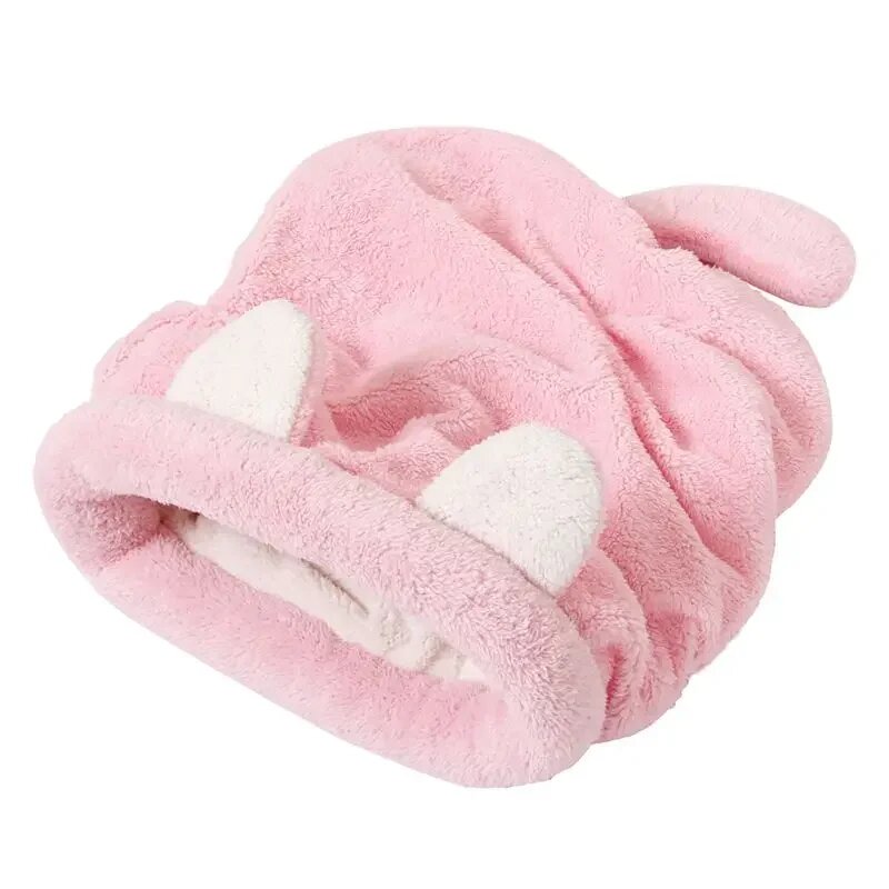 Лежанка-спальник из кораллового флиса Pink