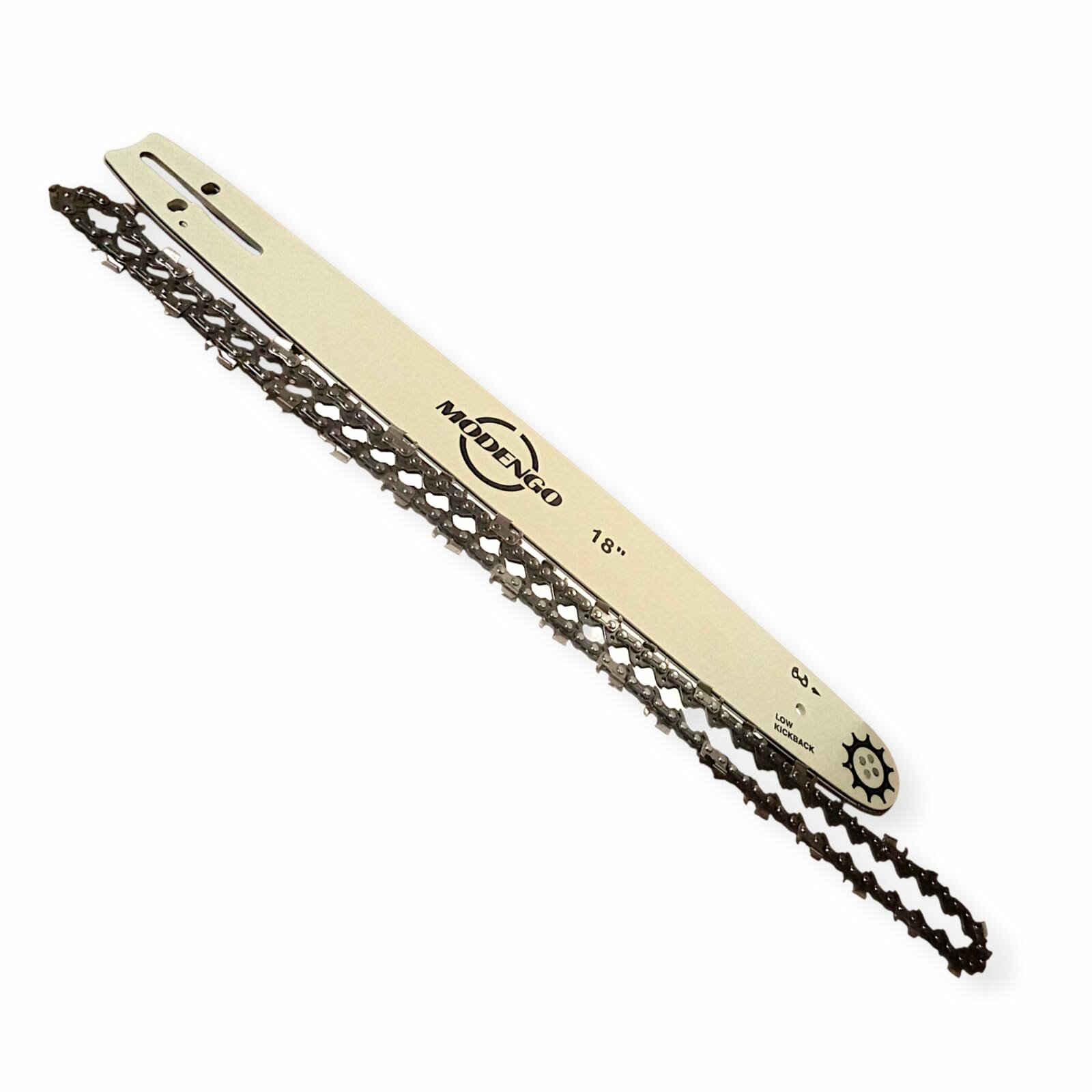 Комплект: Шина + цепь для бензопилы 45 см -72 звена -18 дюймов - 0.325 шаг-1.5 ширина паза.