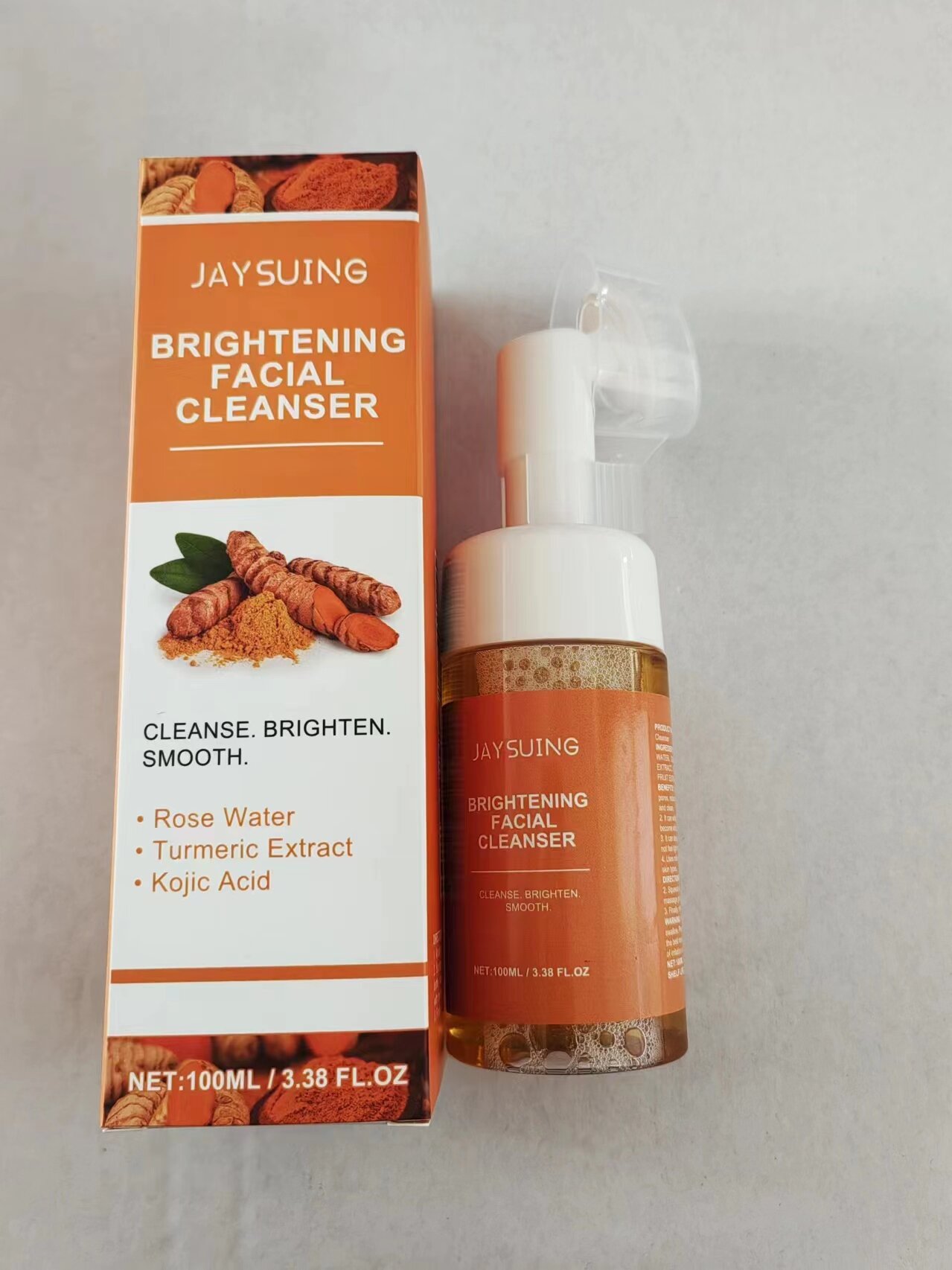 Очищающая пенка для лица с куркумой и койевой кислотой, осветляющая и увлажняющая, для всех типов кожи, 100 мл