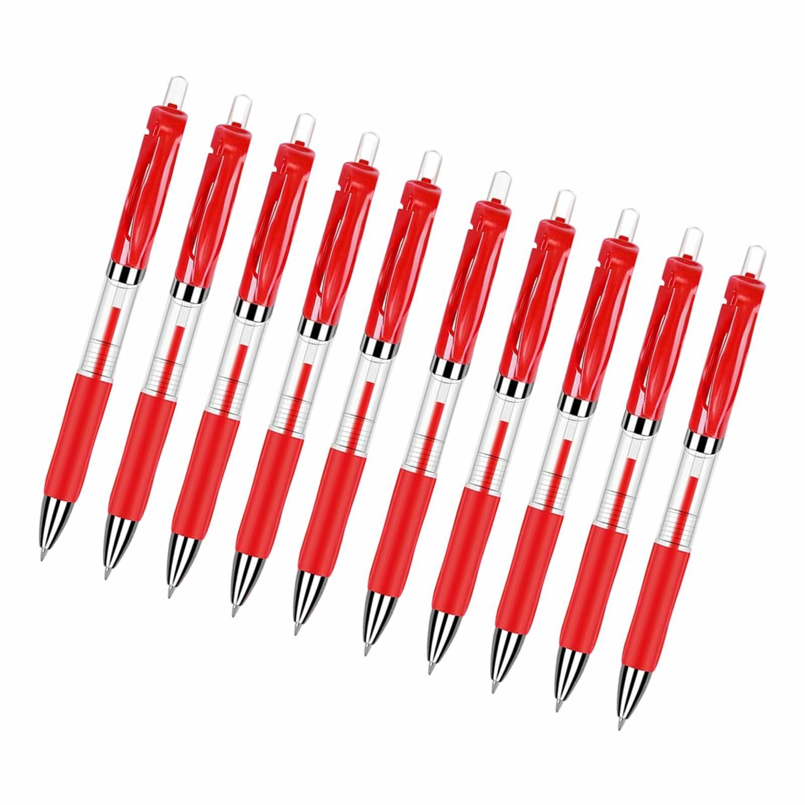10 гелевых ручек с выдвижным механизмом тонкий наконечник 05 мм эргономичная ручка для студентов