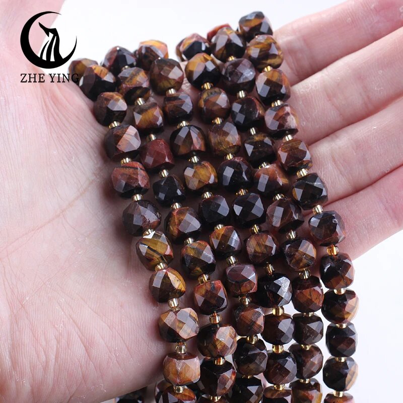 Бусины тигровый глаз 8,5-9 мм, цвет 45red tiger eye L.2