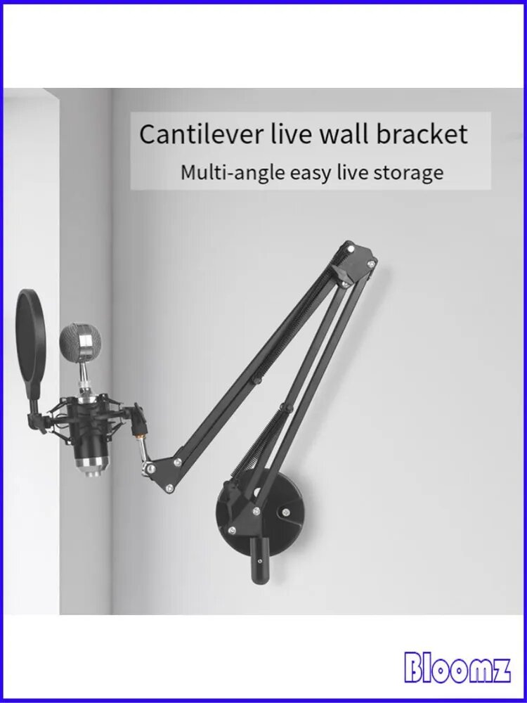 Регулируемый Кронштейн, Настенная Опора Для Микрофона, Фиксированное Основание