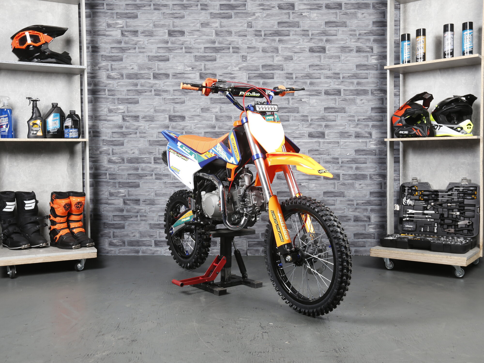 Питбайк ART Pitbike 12-50E, 125сс, колеса 17/14, электростартер, 10 л. с, высота по седлу 84см (в заводской упаковке)