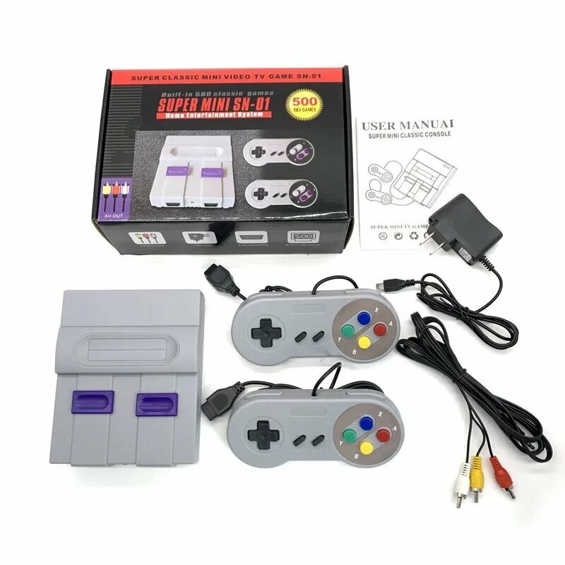 500 встроенных игр 8-bit Retro Classic NES Mini TV Game Console FC Games