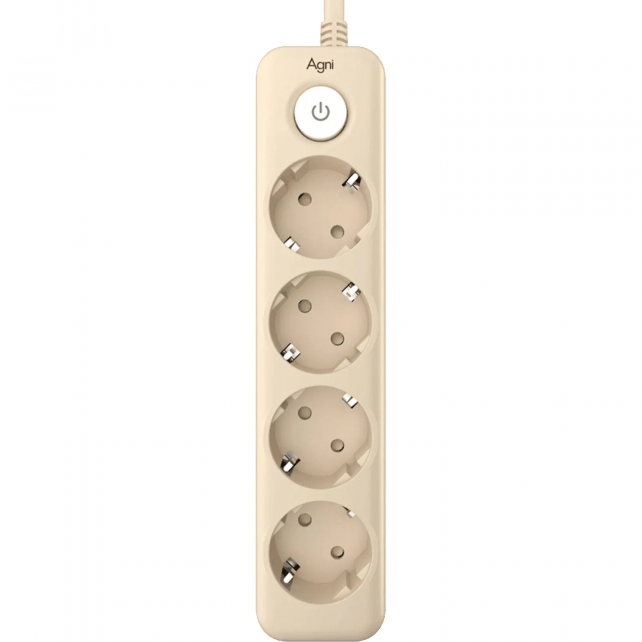 Сетевой фильтр AGNI 4/3м, слоновая кость(TP-FD4E-3m-ivory) 2444487