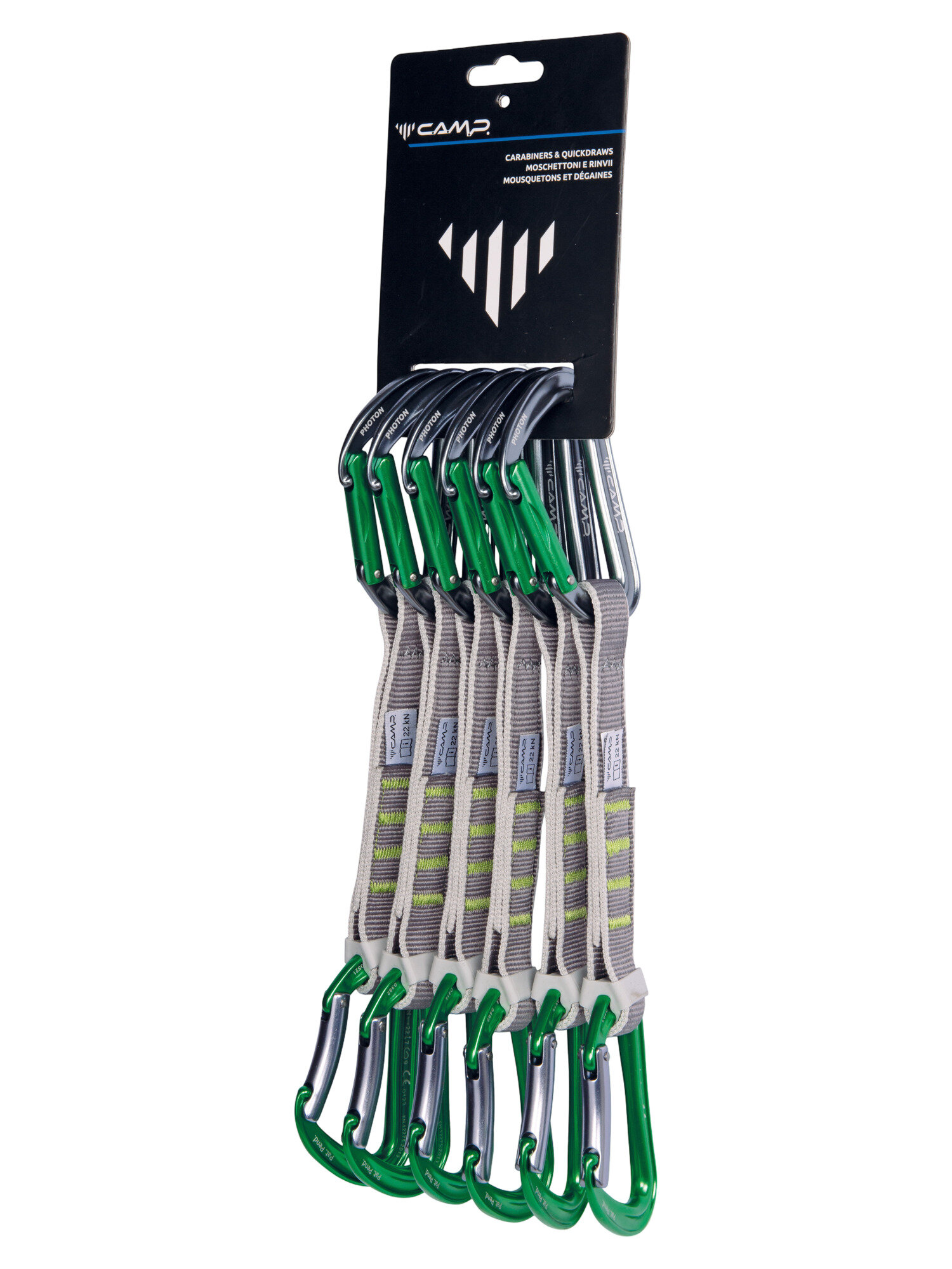 Набор оттяжек с карабинами Camp Photon Express Ks 12 см 6 Pack