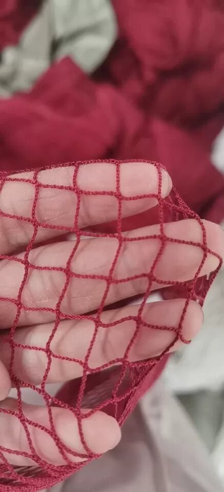 Красная нейлоновая сеть без узлов с отверстиями 1 см, размер 3м x 10м для разведения рыбы и аквакультуры
