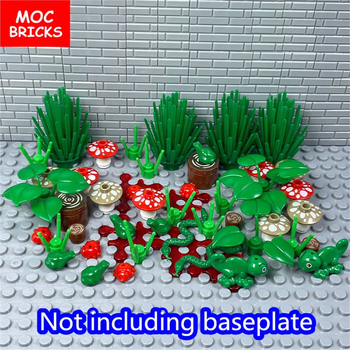 MOC BRICKS Лесные растения и животные, Цвет: C-1