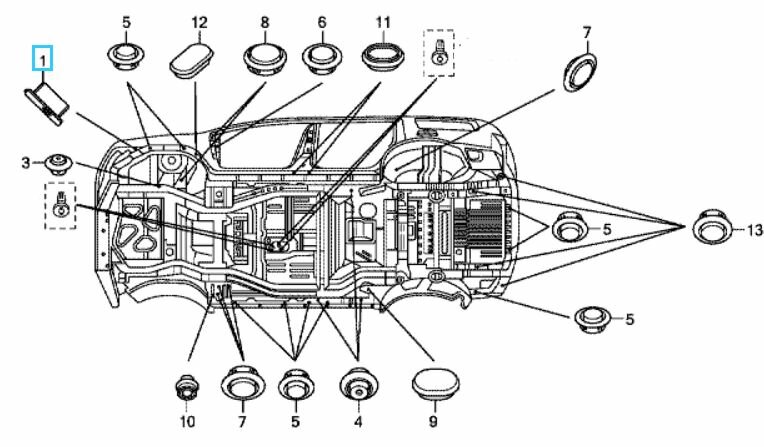 Изоляционная втулка, боковая часть бампера; Артикул Honda/Acura: 90101SHJA01 (Оригинал)