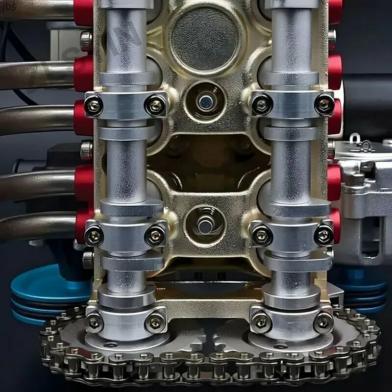 BESTSKY Модель двигателя V8 с металлическими деталями для сборки, набор для взрослых и детей от 12 лет, игрушка-конструктор.