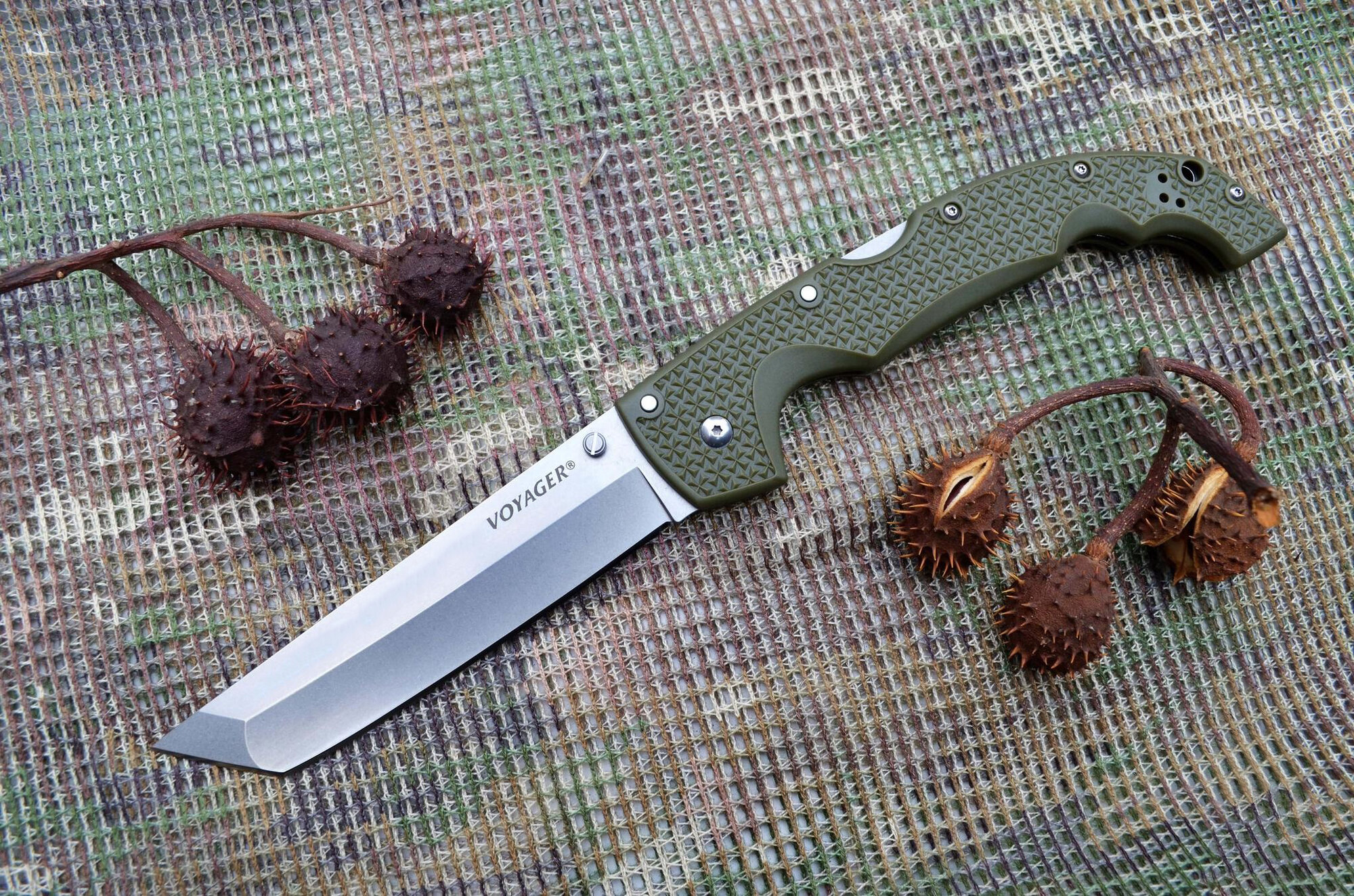 Нож Cold Steel Voyager XL tanto green