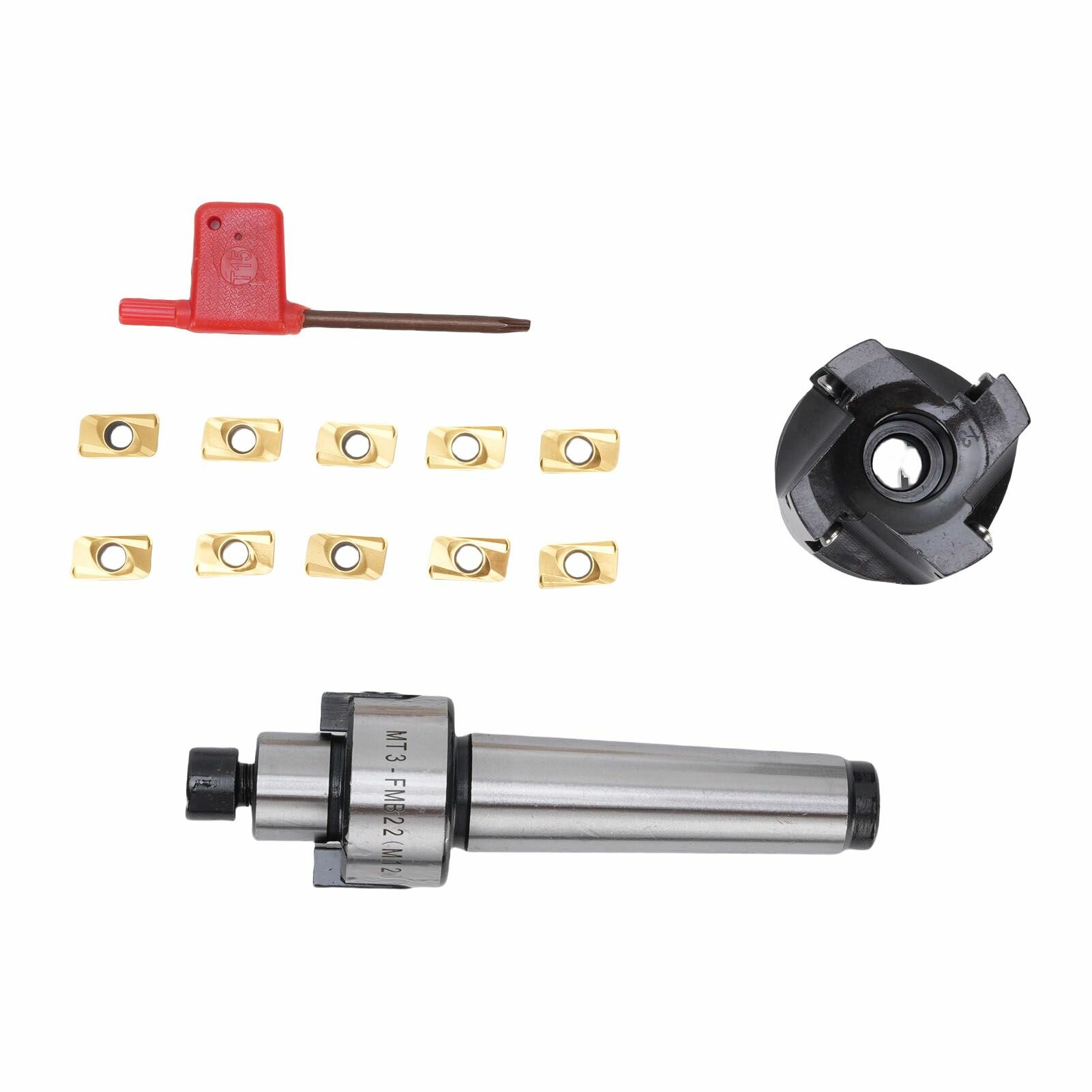 Набор торцевых фрез MT3-FMB22 + 10 пластин APMT1604