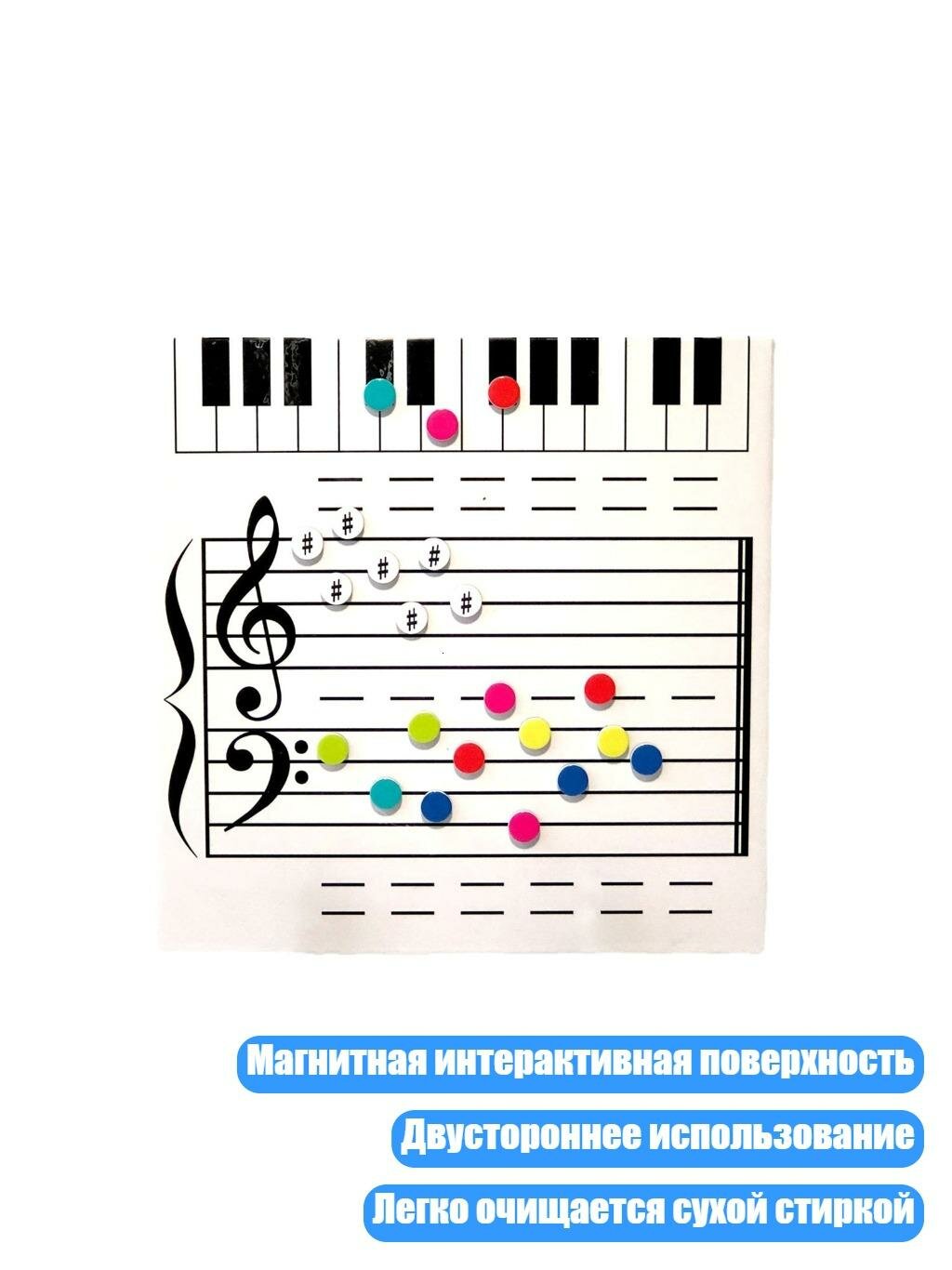 Музыкальная магнитная доска для детей