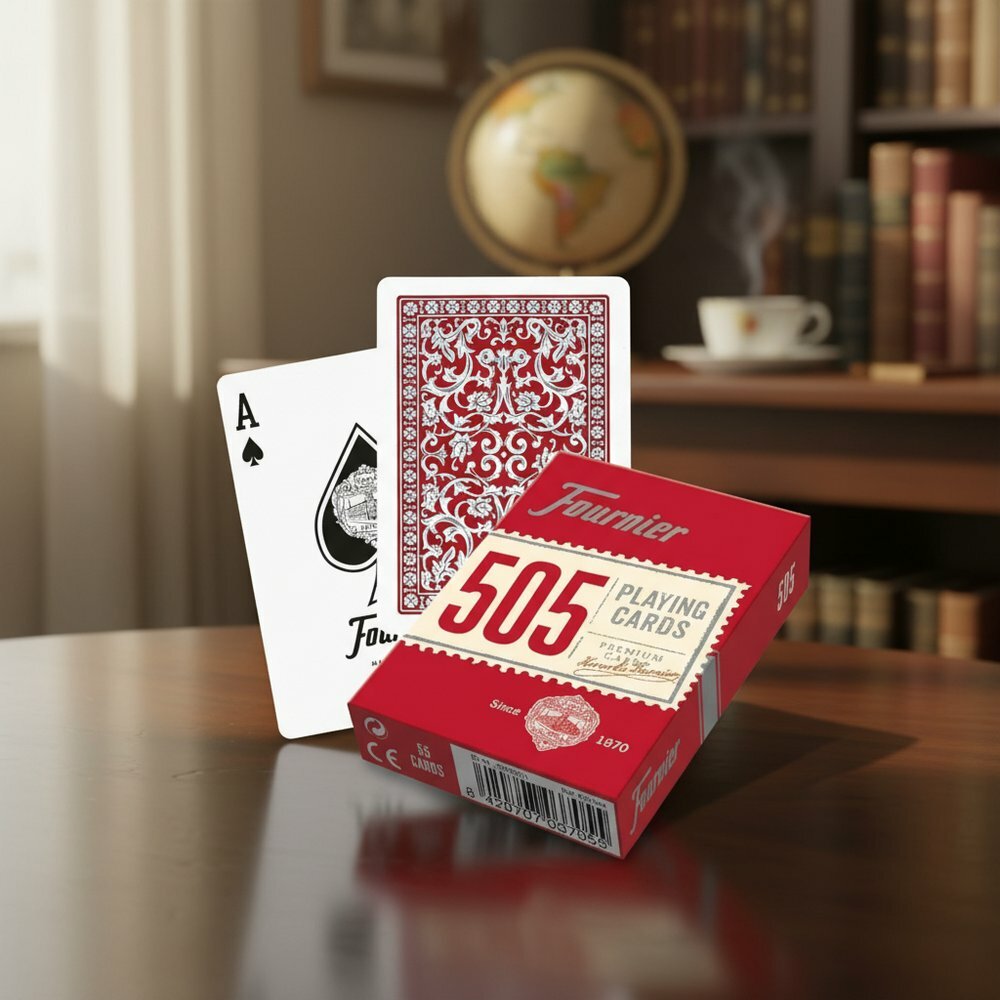 Карты игральные пластиковые "Fournier no. 505 - Red" 62271 Fournier