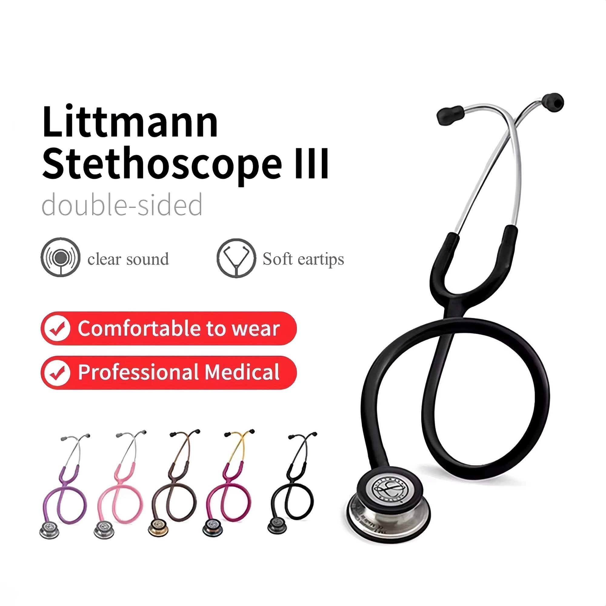Стетоскоп Littmann Classic III Smoke black — фото 1
