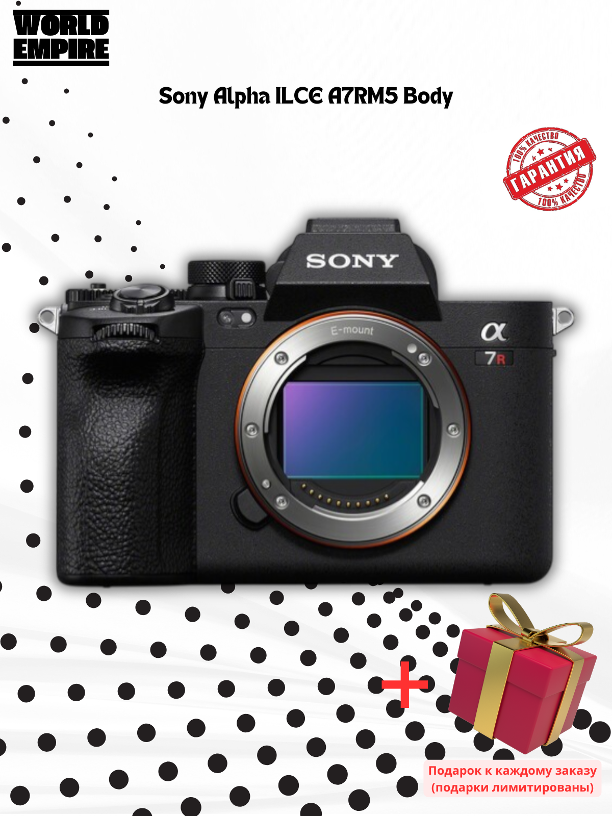 Фотоаппарат SONY ALPHA ILCE A7RM5 BODY