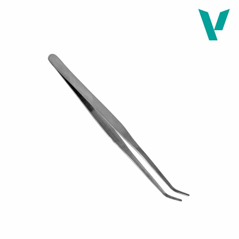 Изогнутый пинцет из нержавеющей стали для моделирования Vallejo Curved Tip Stainless Steel Tweezers (175 mm)