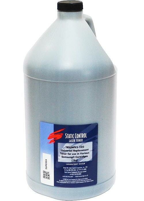 Тонер Static Control TRSUNIV3-1KG для Samsung ML2160/SCX3400/M2020/M2070 1стр Черный