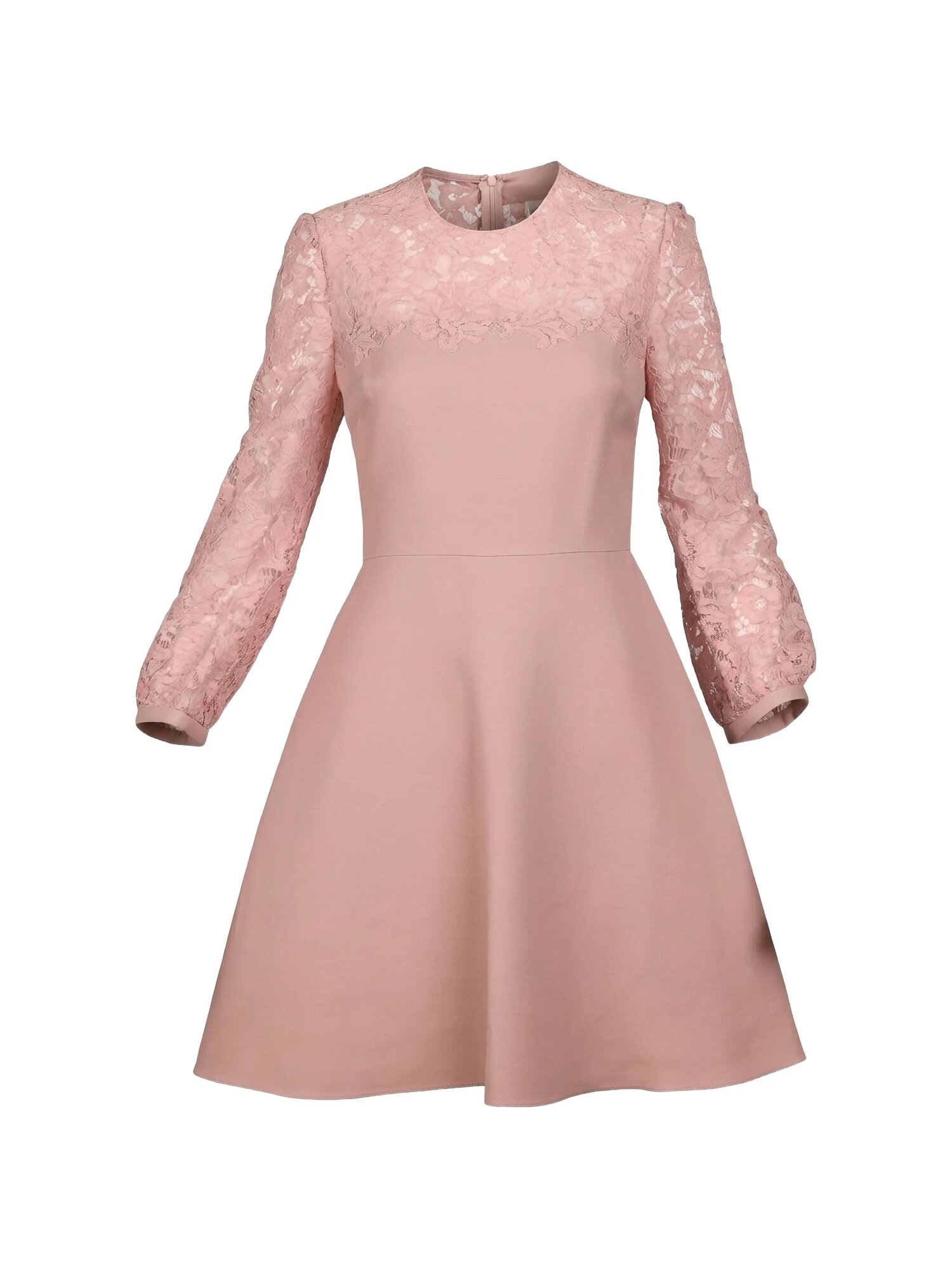 Платье Lace-sleeve mini dress