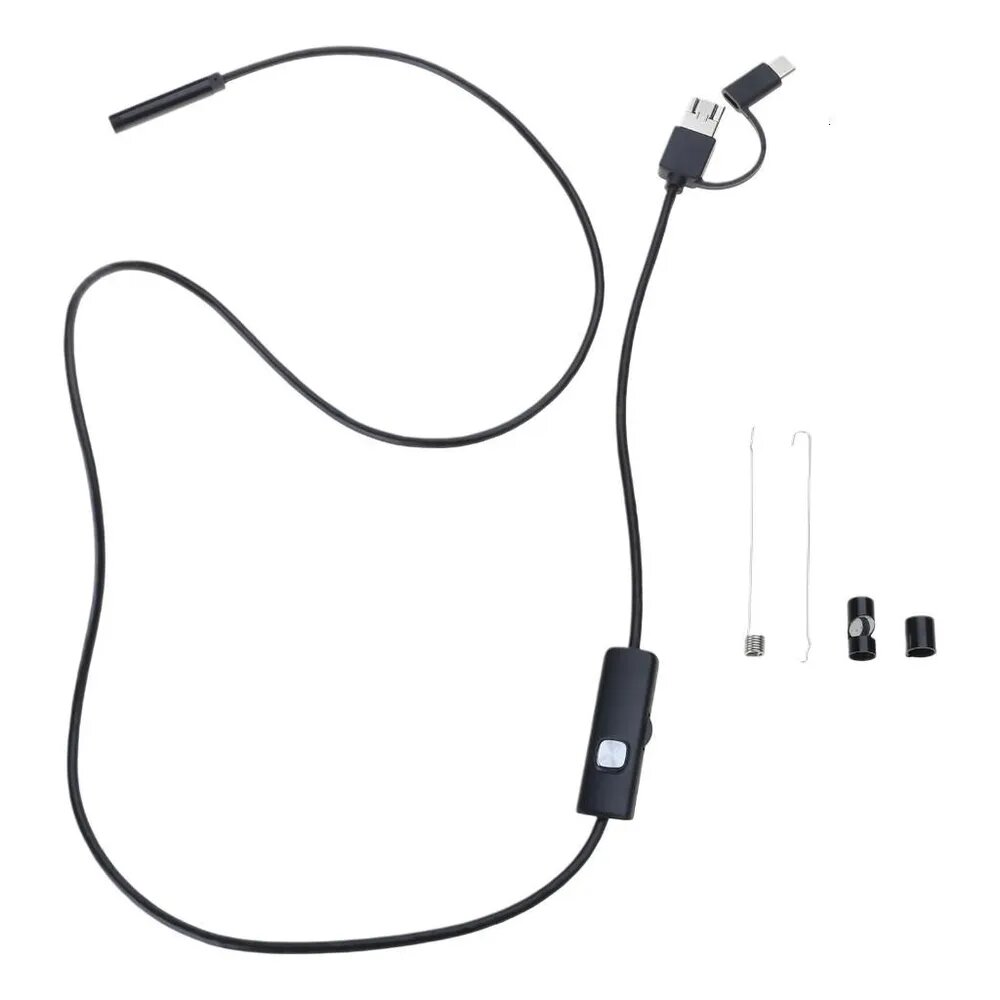 USB-эндоскоп для телефона, 1 метр - Мягкий шнур