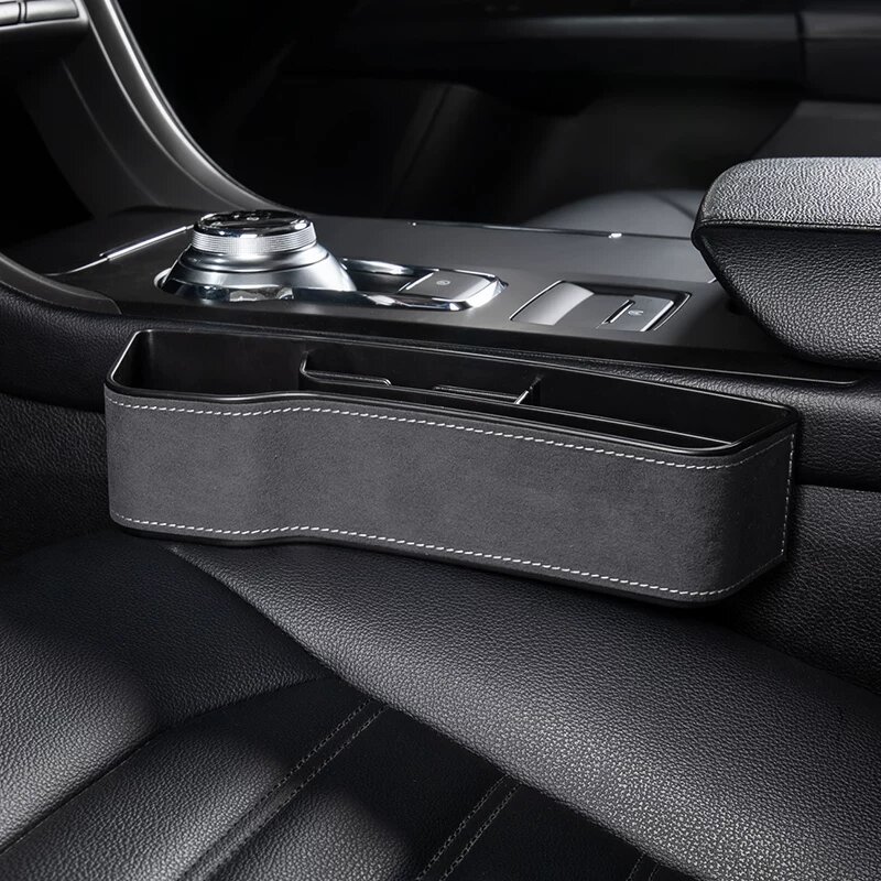 Организатор для зазора сиденья Audi - Серый флок, Одиночная деталь для водителя, Хранение в автомобильном салоне
