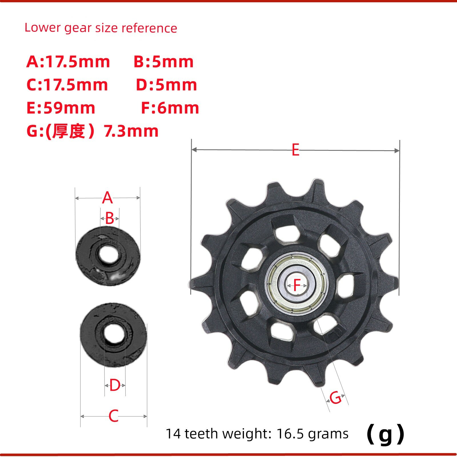 SRAM Eagle 12-скоростной задний переключатель нижний идлер-колесо 14 зубьев совместимый с XX1 X01 GX SX тип 3