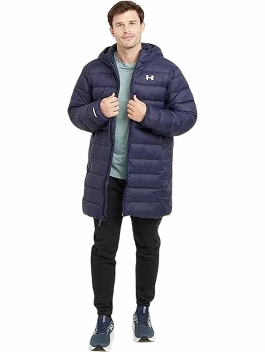 Куртка спортивная Under Armour LEGEND DOWN PARKA, размер MD, синий — фото 1