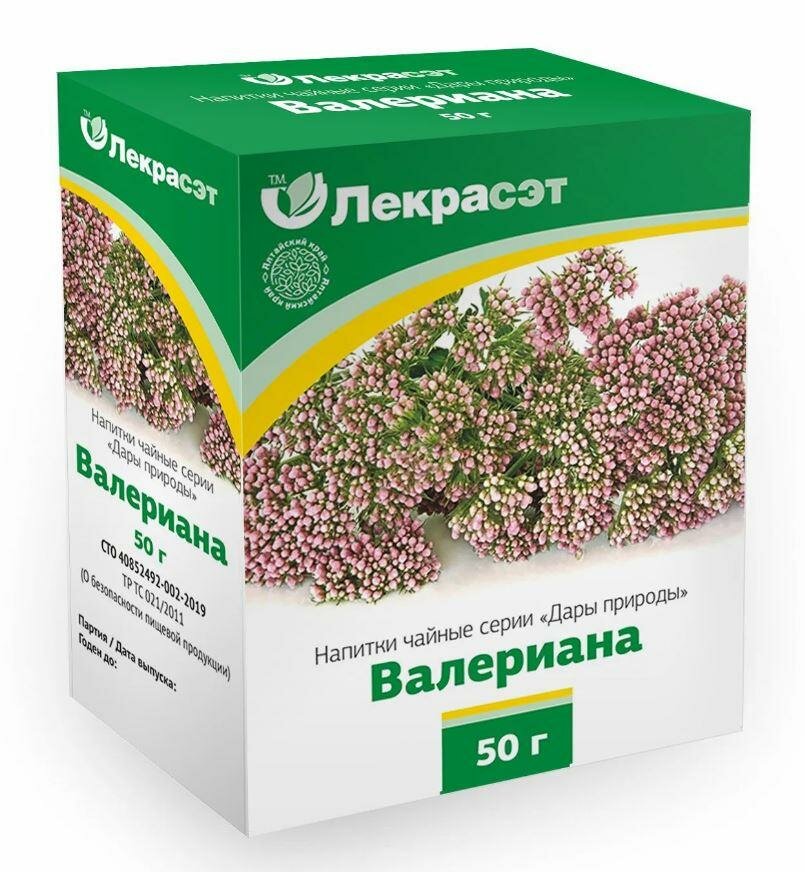 Чайный напиток Лекра-СЭТ Валериана (корень) 50 г, россыпь