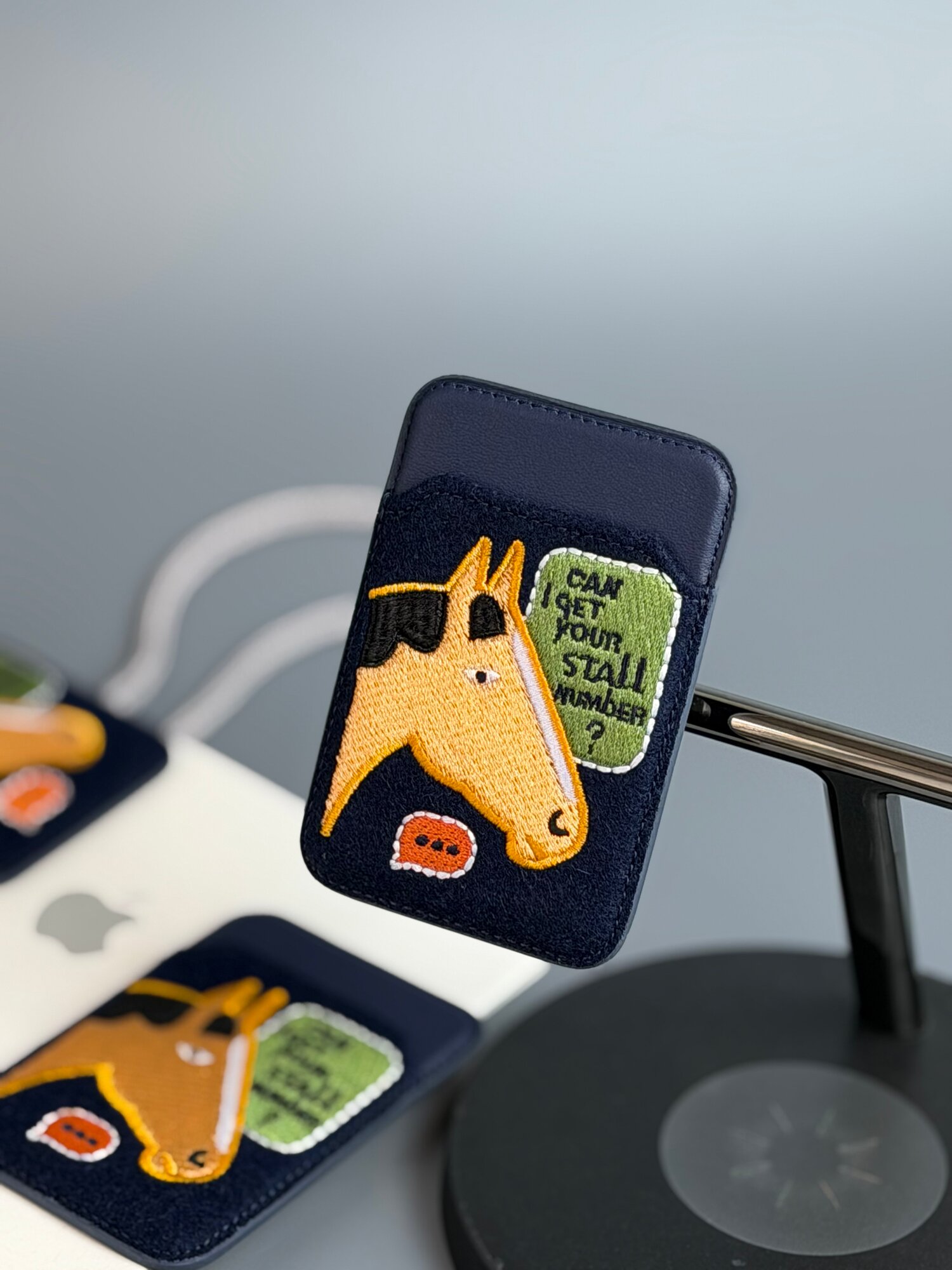 Чехол картхолдер Apple Hermes MagSafe Wallet (Без коробки) MA6X4FE/A (Original)