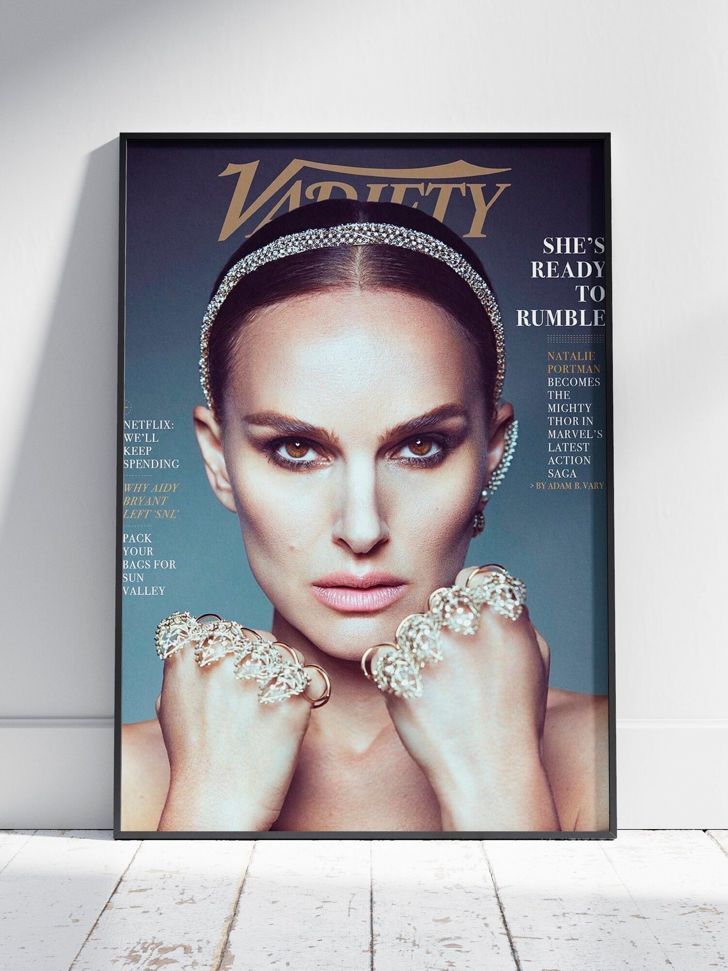 Плакат на стену для интерьера Натали Портман (Natalie Portman 10) - Постер по актеру фильма, кино, сериала формата A4 (21x30 см)
