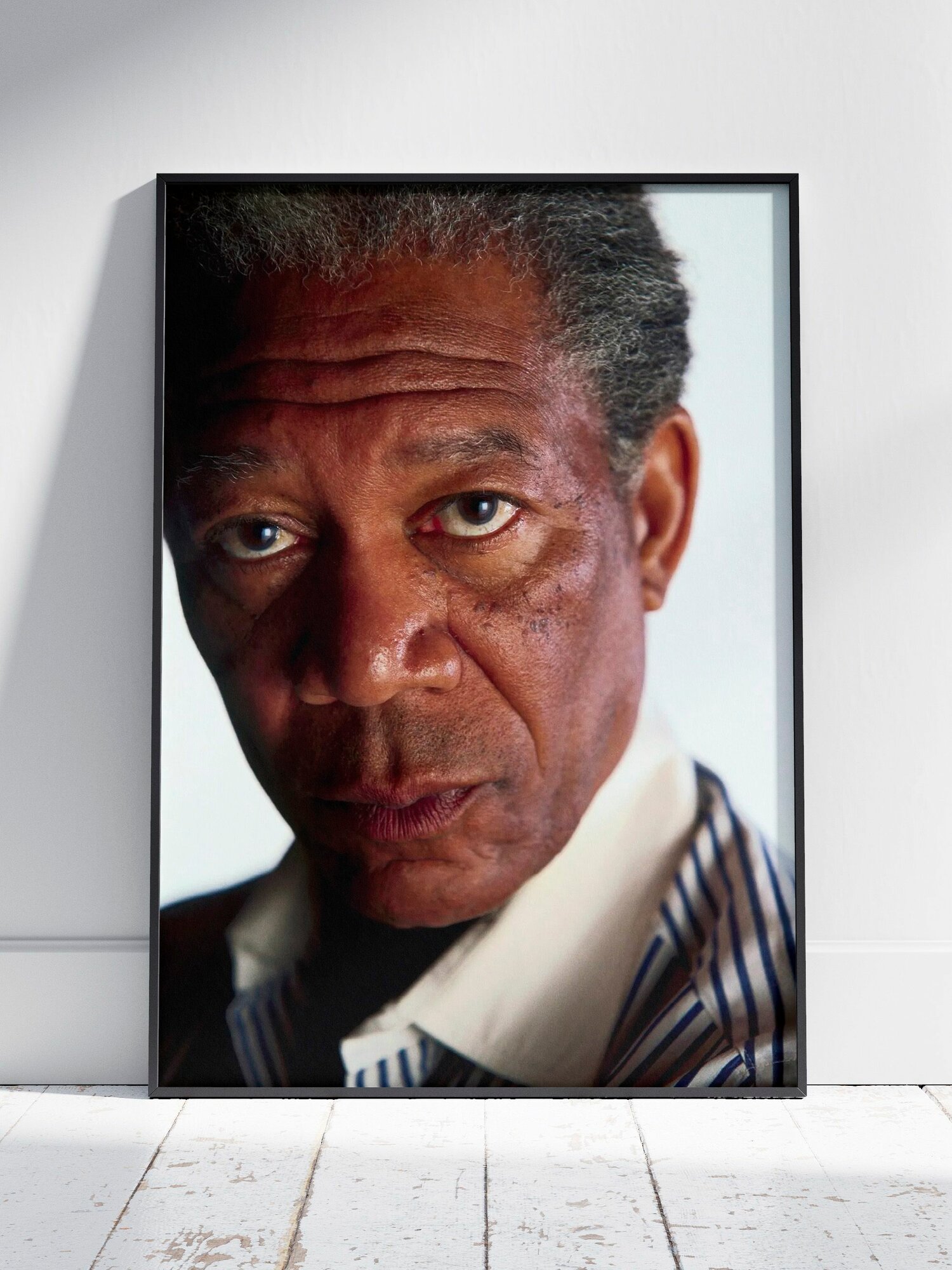 Плакат на стену для интерьера Морган Фримен (Morgan Freeman 11) - Постер по актеру фильма, кино, сериала формата A4 (21x30 см)