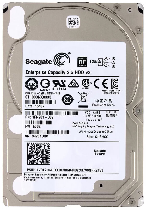 Жесткий диск Seagate ST1000NX0333 1Tb SAS 2,5" HDD
