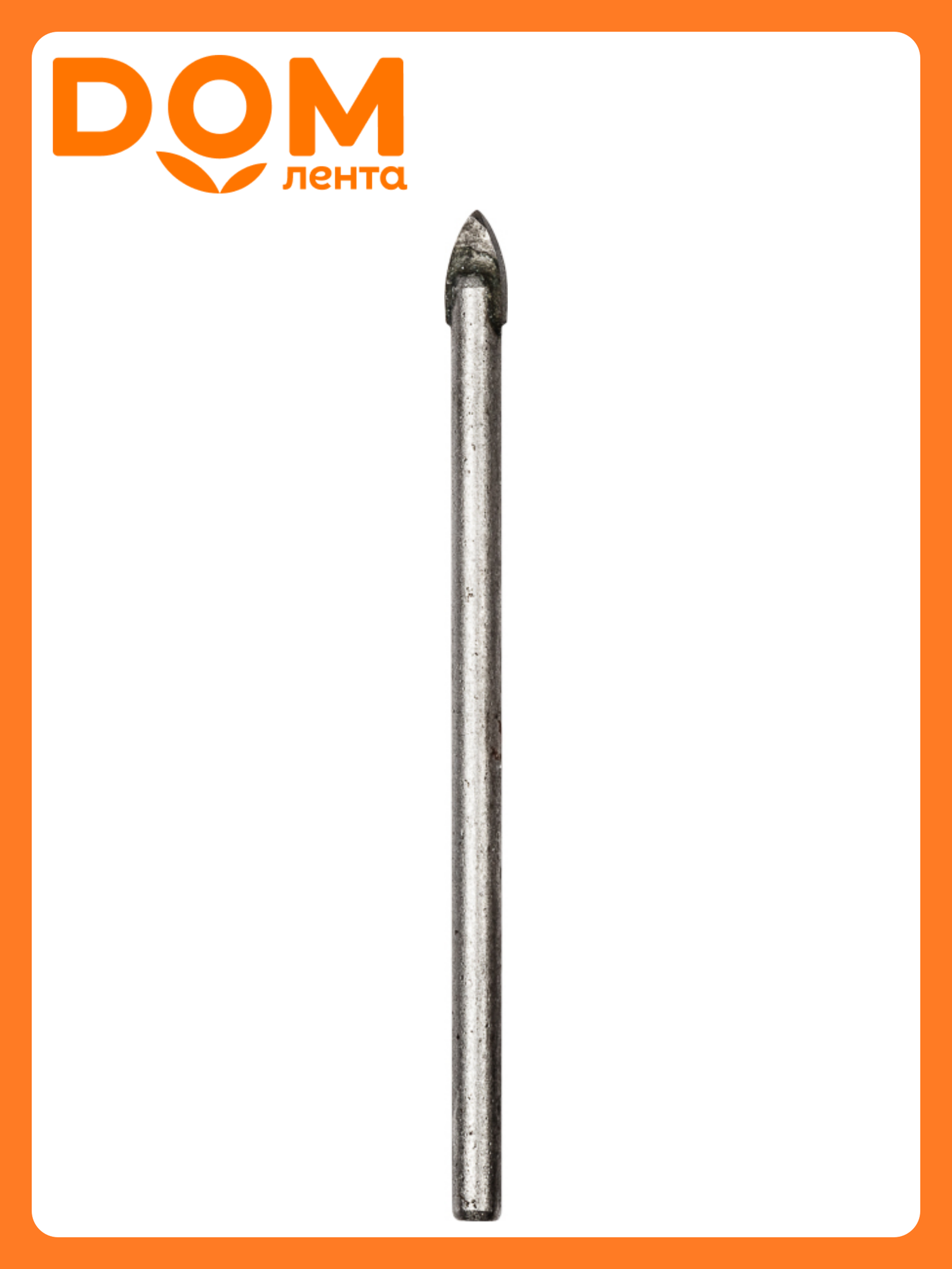 Сверло по керамике, стеклу Kranz 2 грани 4 мм