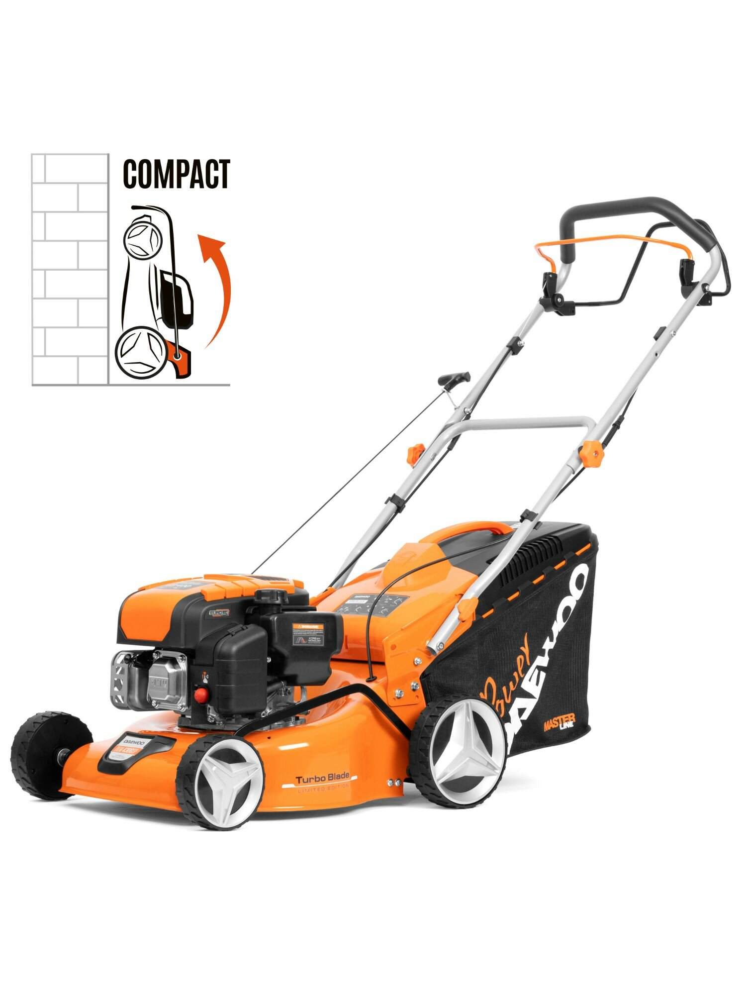 Газонокосилка бензиновая самоходная Daewoo DLM 4300SP 4 л. с. 42 см