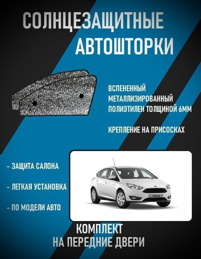 Автошторки на Ford Focus 3 restyle (2014-2019)хэтч 5-дверный