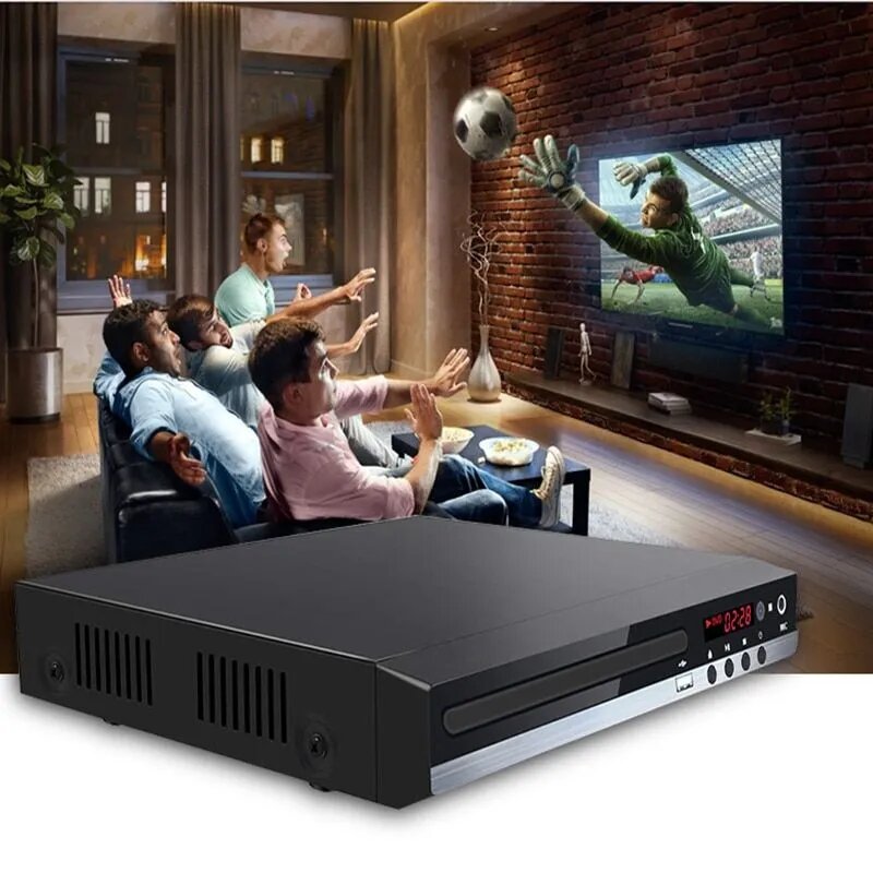 DVD-плеер все регионы бесплатно USB-плеер DVD CD MP3 CD-R/RW DVD±R/RW DVD-9 DVD-5 черный