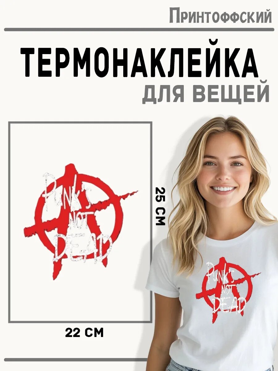 Термонаклейка для одежды и аксессуаров DTF-печать Панк — фото 1