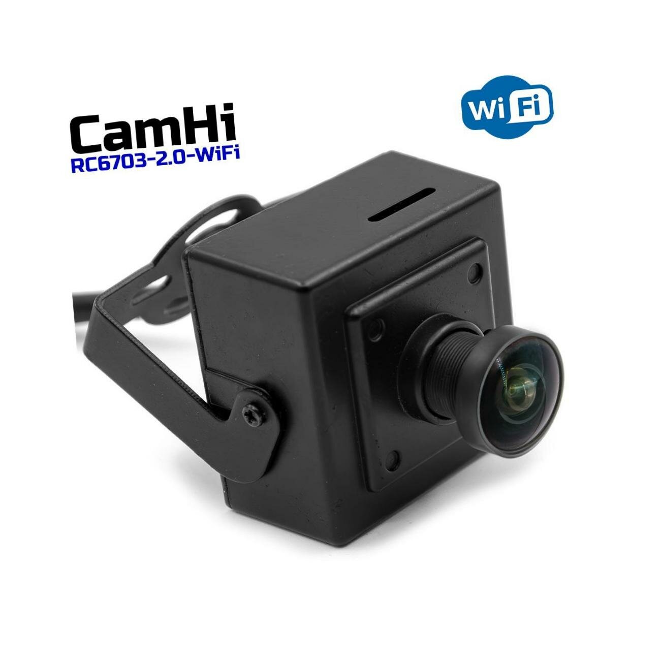 Камера видеонаблюдения 2Mp-1920x1080 КамХай-2.0 HC/6703-WiFi (2Mp) с объективом "рыбий глаз" 150гр (FishEye). Отправка на ftp, 25 к/сек, onv