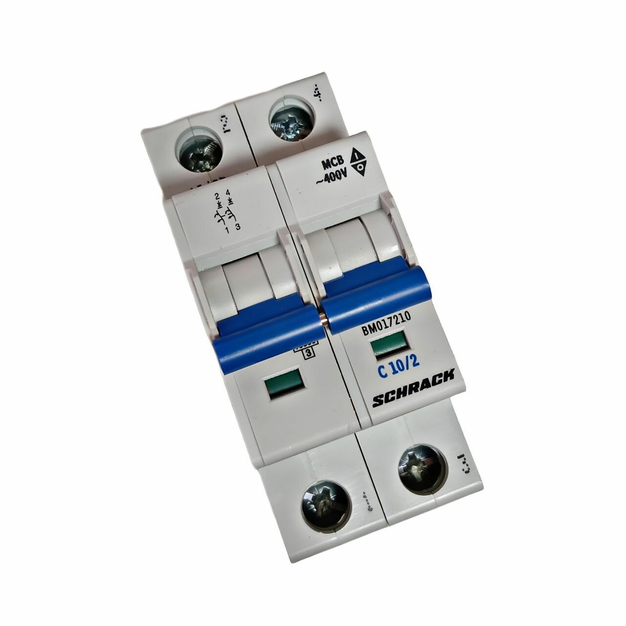 Автоматический выключатель SCHRACK BM017210 BMS0 C 10/2 10 kA 2 полюса 10 А, характеристика срабатывания C