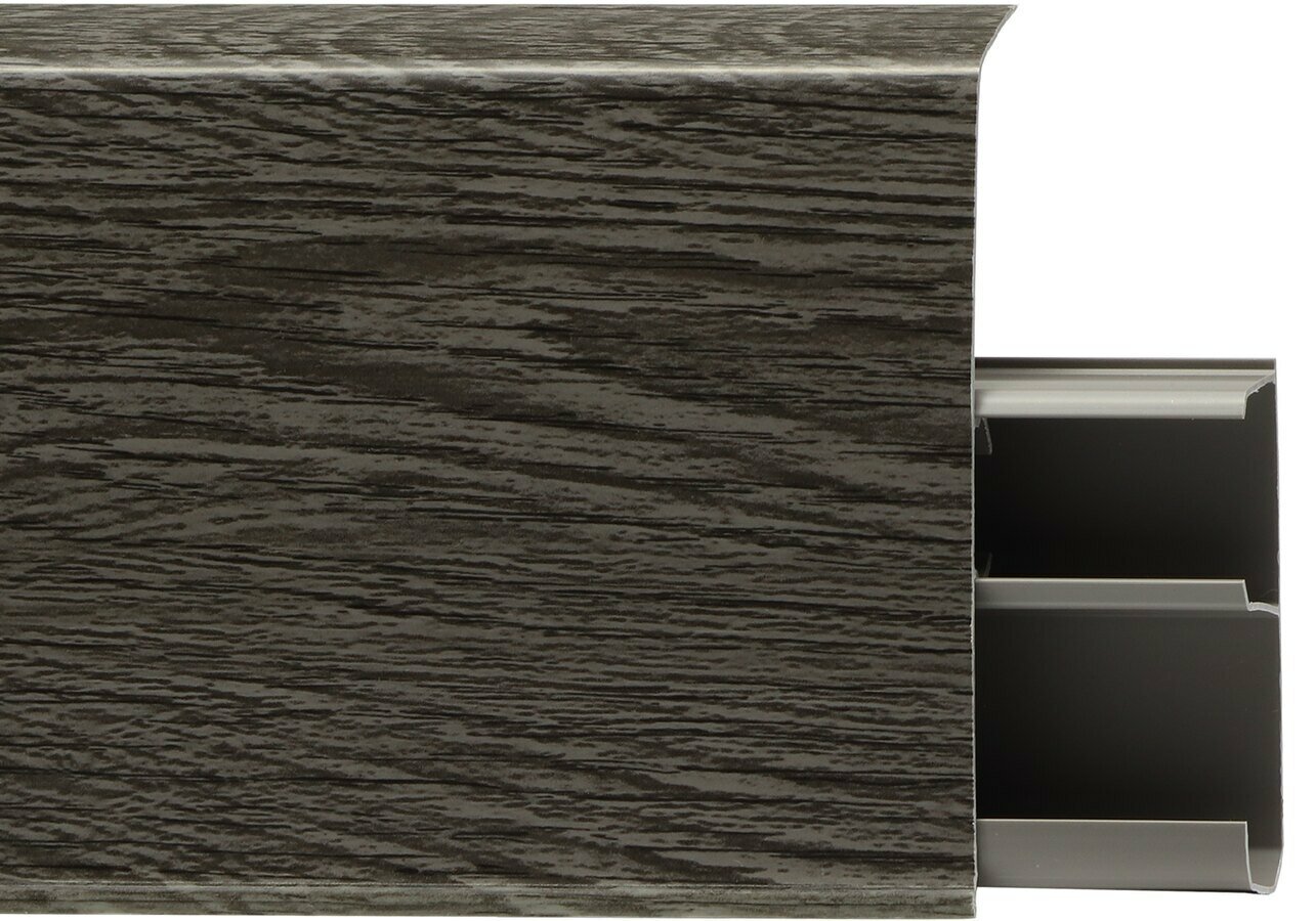 Плинтус пластиковый Winart Quadro 100 мм Элинга 313, 1 шт.