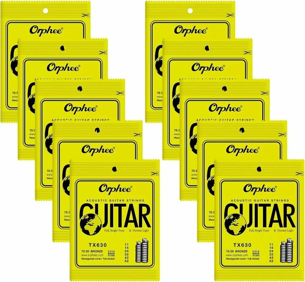 Струны для акустической гитары Orphee TX630