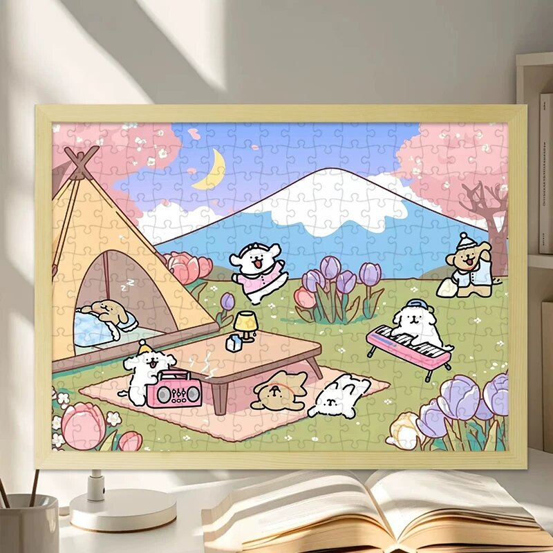70-штучная деревянная головоломка 15x20 см без рамки — Игрушка для расслабления