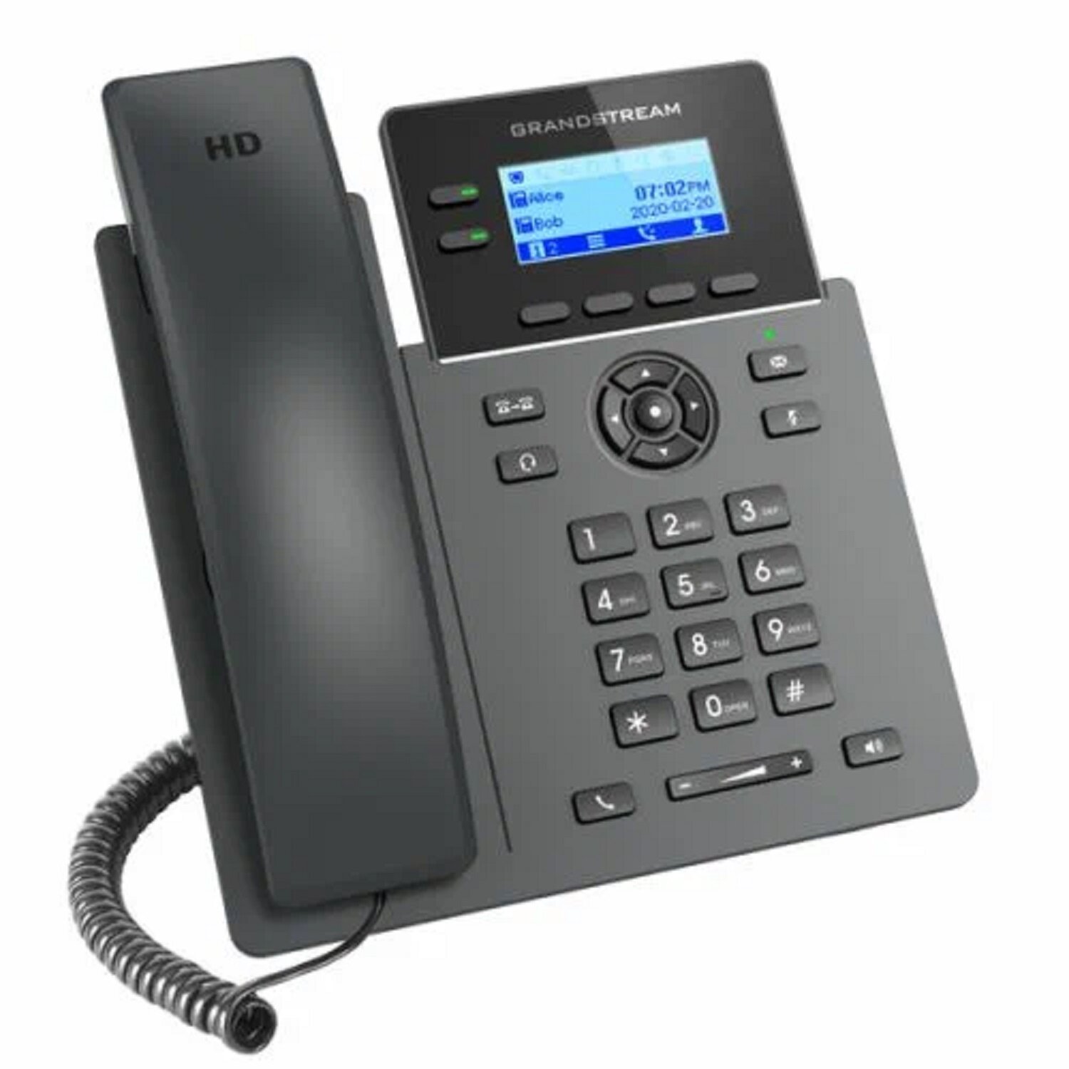 Телефон VoiceIP Grandstream GRP-2602P 4 SIP аккаунта, 2 линии 10/100, дисплей 2,21"(132x48), poe , без б/п
