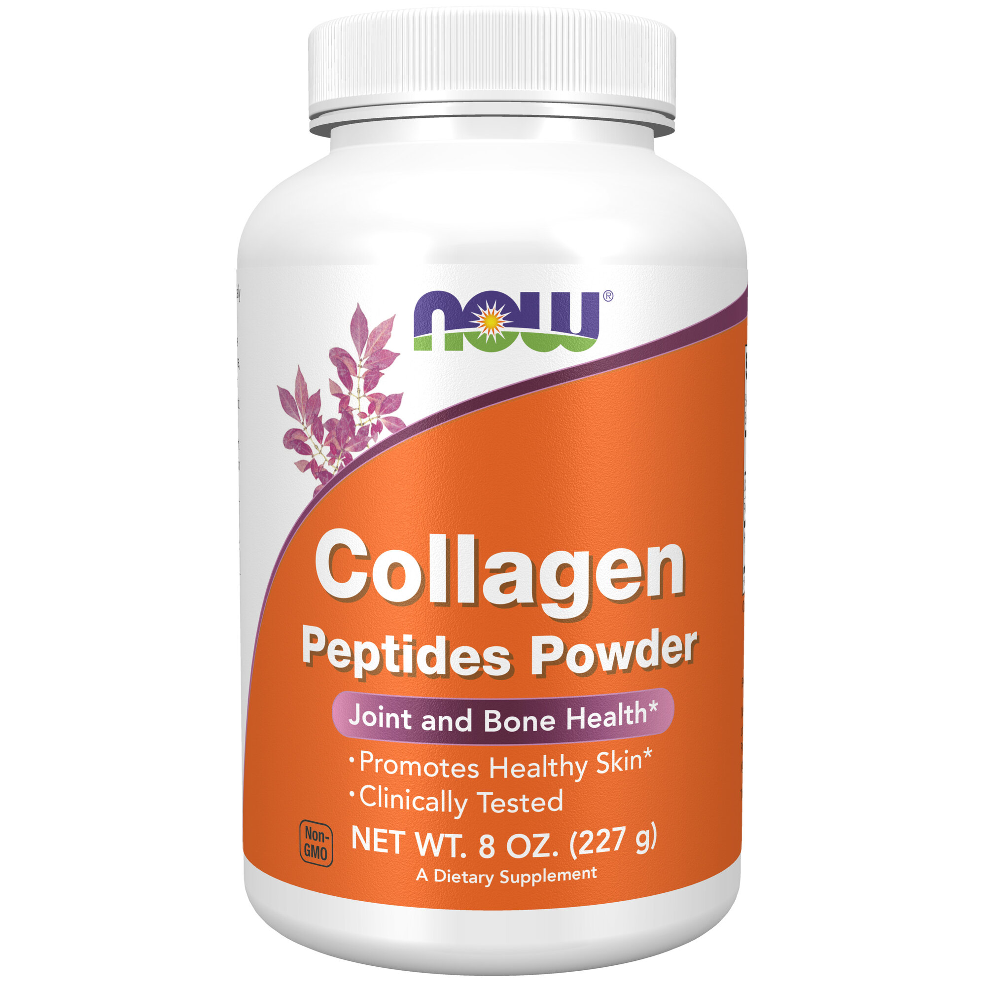 NOW Collagen Peptides Powder 10g, Коллаген говяжий (пептиды коллагена), порошок 227г, для суставов, волос, кожи и ногтей