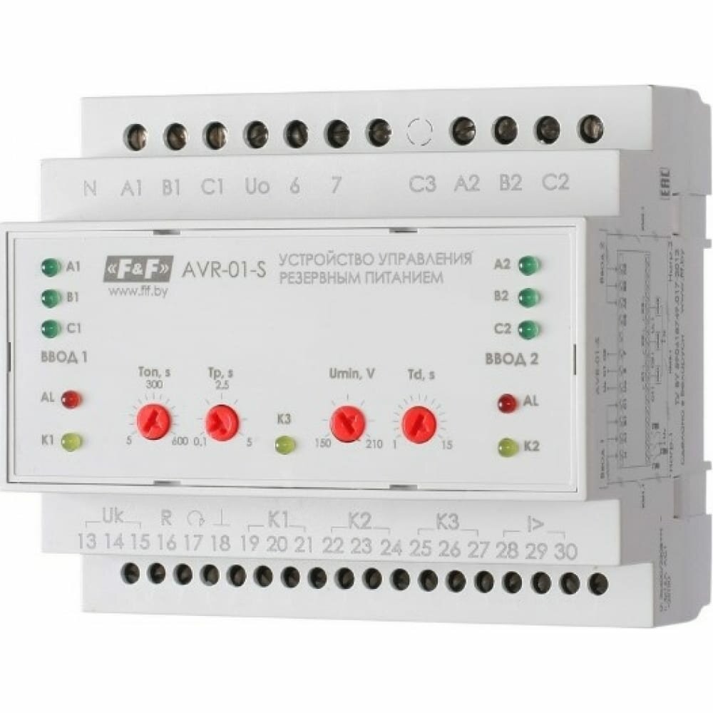 Автоматический переключатель фаз Евроавтоматика F&F AVR-01-S