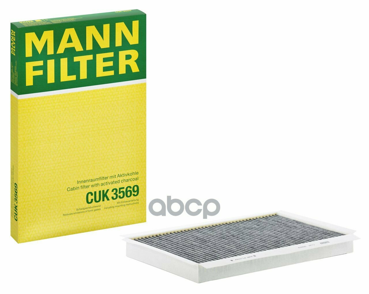 Фильтр салона MER SPRINTER/VW CRAFTER all 06- (уголь) шт. MANN-FILTER арт. CUK 3569