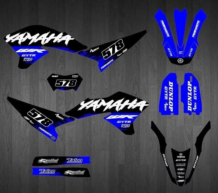 Использование графических пакетов YAMAHA 08-20 WR250R Наклейка для мотоциклов