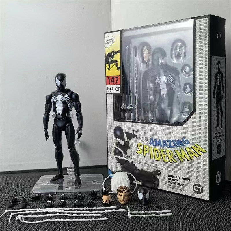 Фигура "Venom Spiderman" CT Mafex 1/12, высокое качество, черная